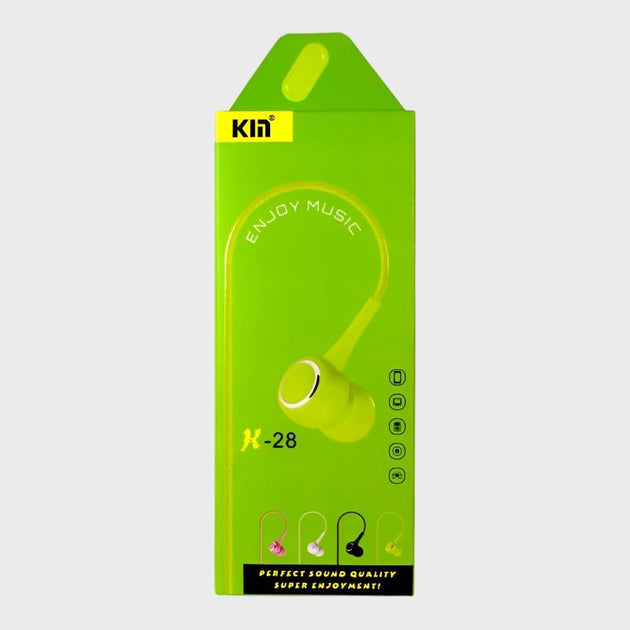 3.5mm K28 Kin Earphone - Dohans Qatar Mobile Accessories | Dohans Qatar Mobile Accessories
