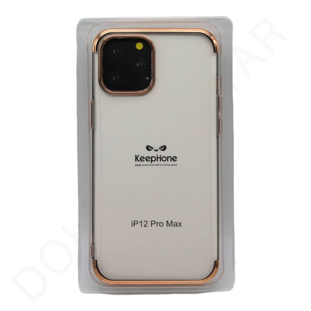 iPhone 12 Pro Max - Gold Border Transparent Cover & Cases | Dohans ...